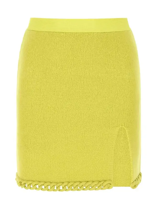 Bottega Veneta Acid Wool Mini Skirt - Green