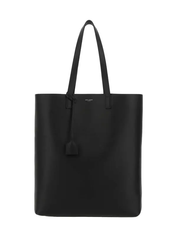 Saint Laurent Leather Bold Shopping Bag - Black