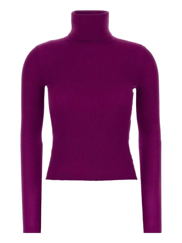 Saint Laurent Cashmere Blend Sweater - Purple