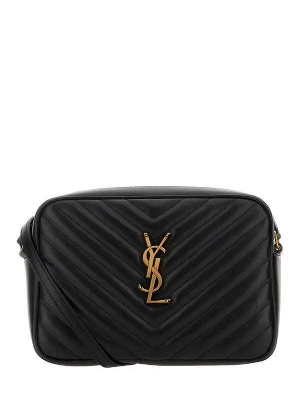 Saint Laurent Leather Crossbody Bag - Black