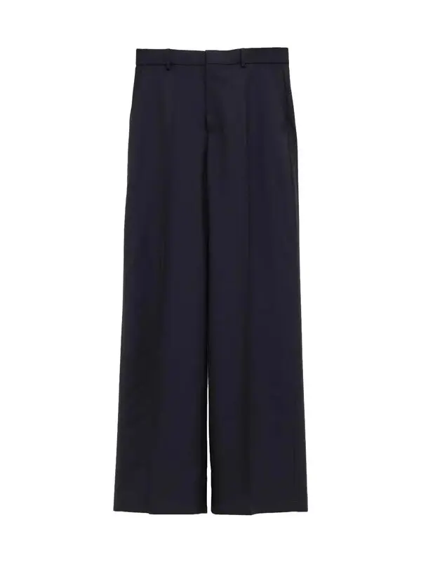 Gucci Wool Wide-leg High-waisted Pants - Multicolor
