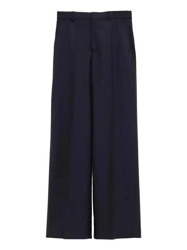 Gucci Wool Wide-leg High-waisted Pants - Multicolor