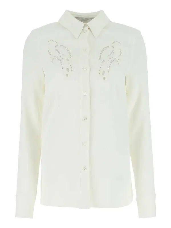 Stella McCartney Ivory Stretch Viscose Shirt - White