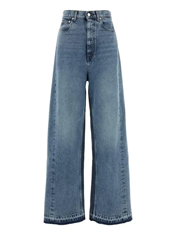 Stella McCartney Denim Wide-leg Jeans - Blue