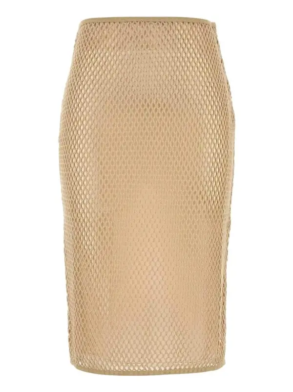 Prada Mesh Skirt - Brown