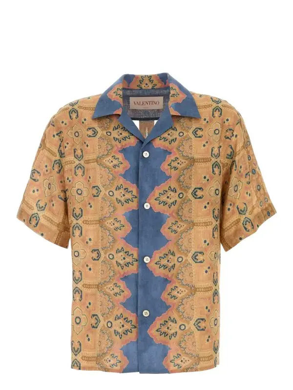 Valentino Garavani Printed Linen Shirt - Multicolor