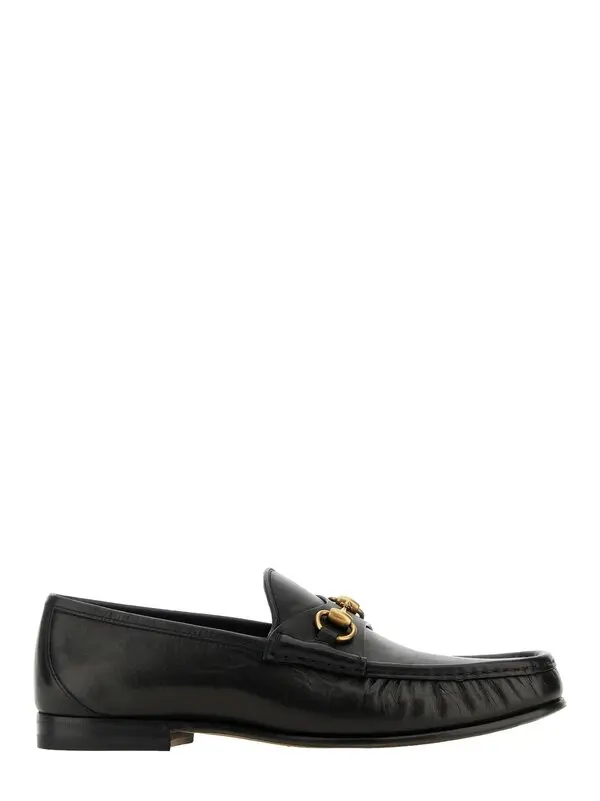 Gucci Leather Loafers - Black