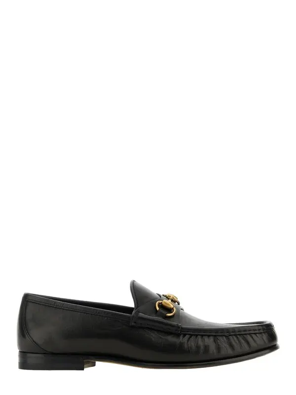 Gucci Leather Loafers - Black