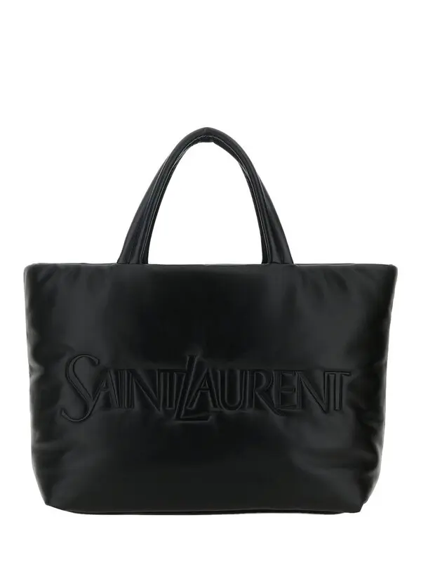 Saint Laurent Nappa Leather Shopping Bag - Black