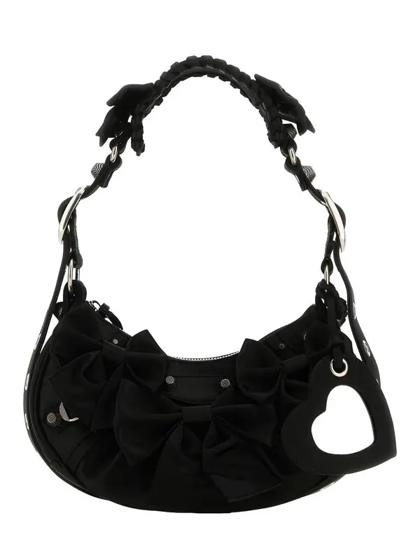 Balenciaga Satin Le Cagole Xs Shoulder Bag - Black