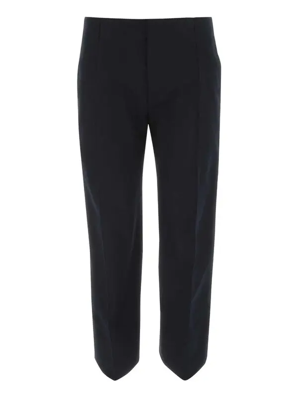 Bottega Veneta Cotton Cropped Cut Pant - Blue