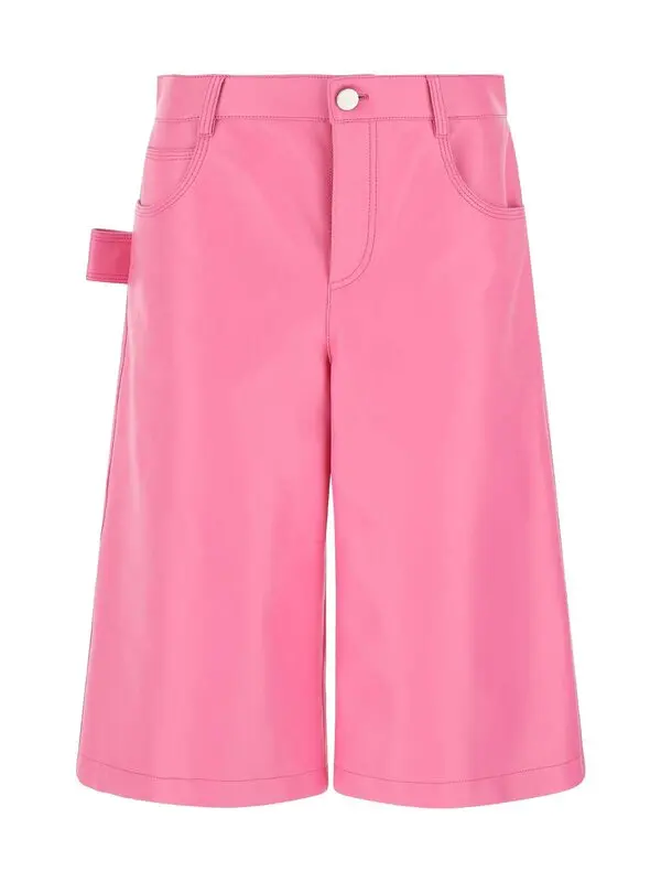 Bottega Veneta Nappa Leather Bermuda Shorts - Pink