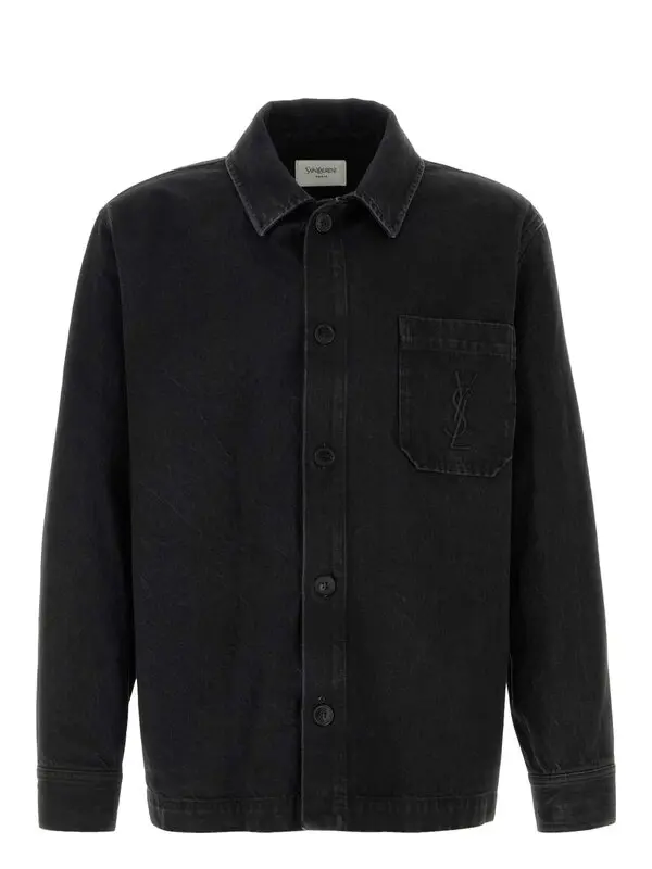 Saint Laurent Denim Overshirt - Black