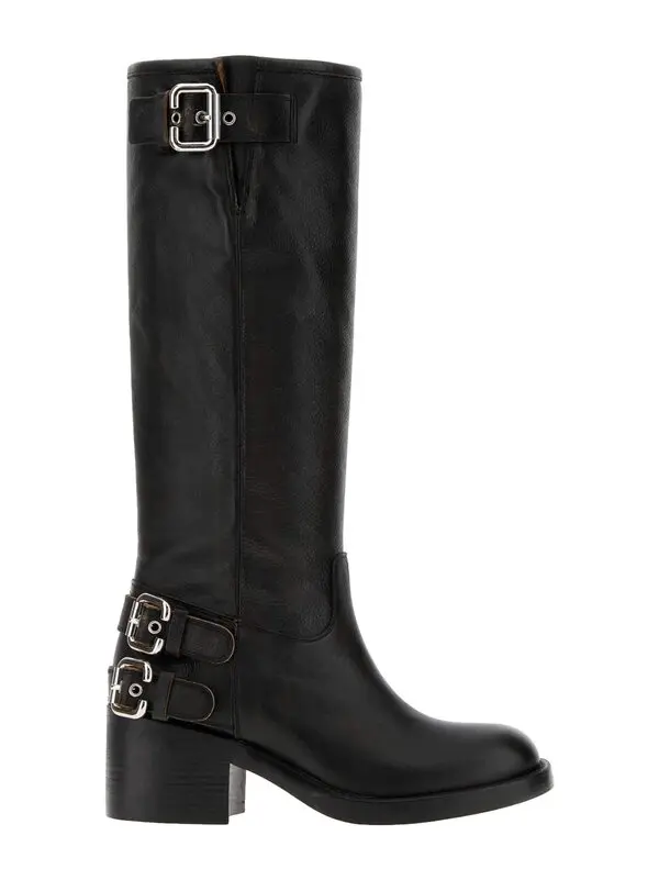 Chloé Dakota Leather Boots - Black