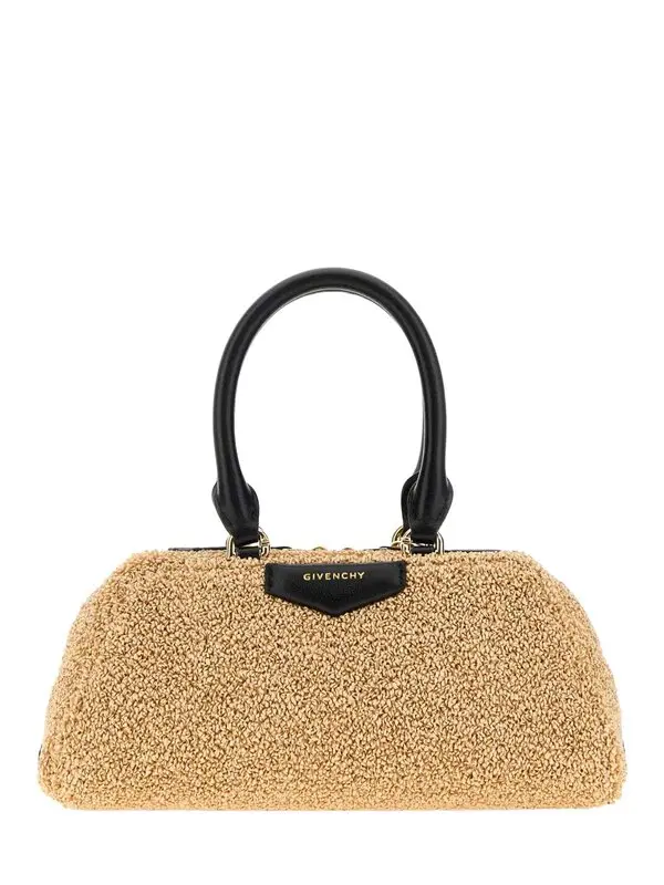 Givenchy Raffia Mini Antigona East-west Handbag - Brown