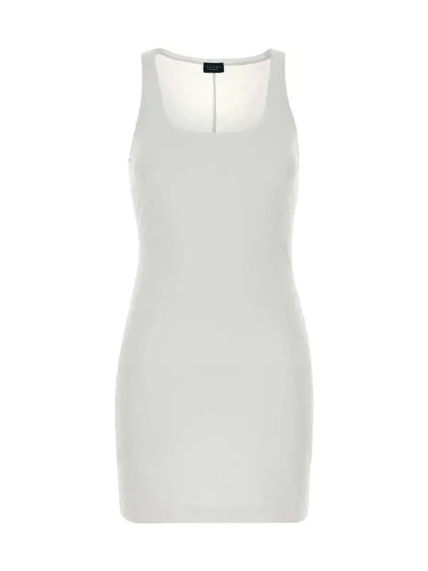 Gucci Gg Jacquard Mini Dress - White