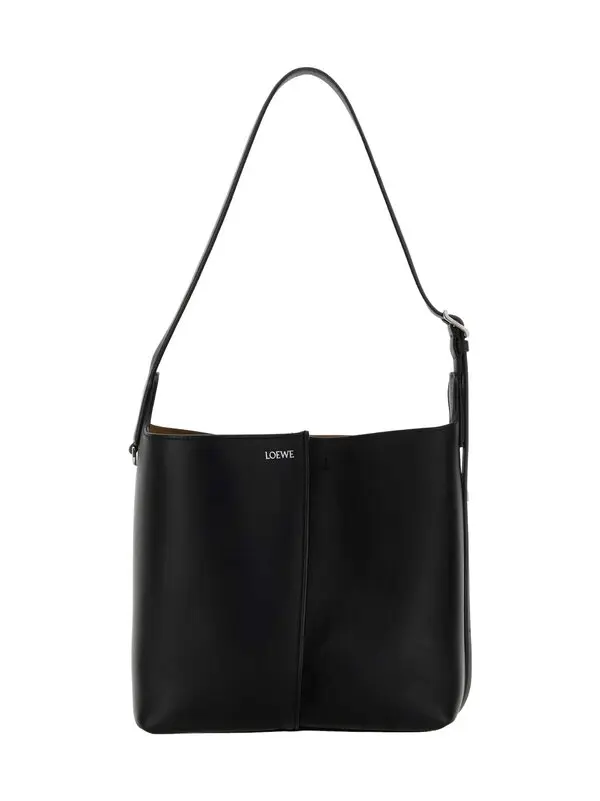 Loewe Leather Medium Bilbao Bucket Bag - Black