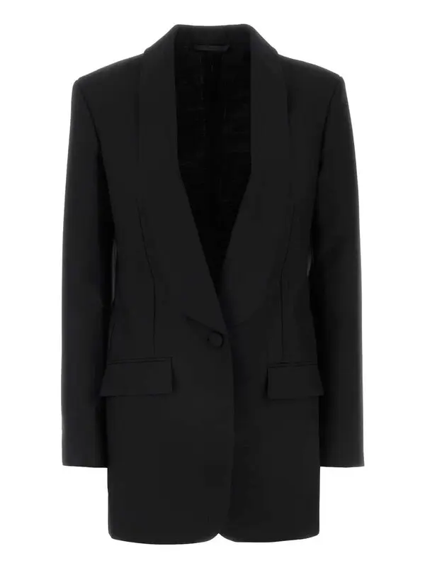 Givenchy Stretch Wool Blend Blazer - Black