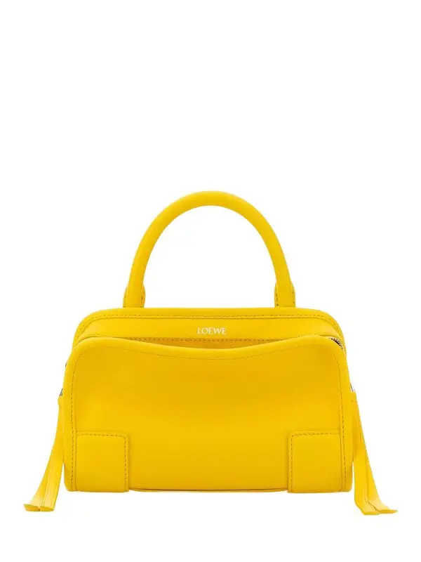 Loewe Leather Mini Amazona Handbag - Yellow