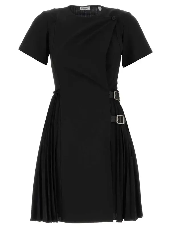 Burberry Polyester Blend Mini Dress - Black