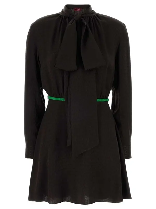 Gucci Jacquard Dress - Brown