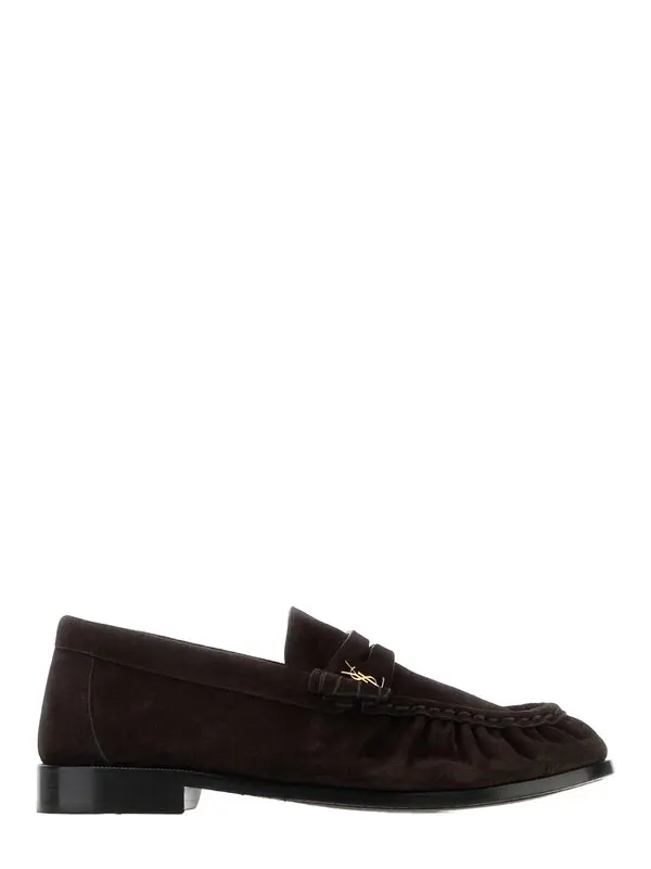 Saint Laurent Suede Le Loafer Loafers - Brown