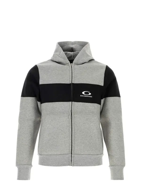 Balenciaga Cotton Cotton Sweatshirt - Gray