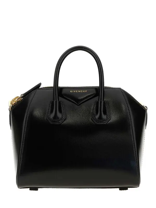 Givenchy Leather Mini Antigona Handbag - Black