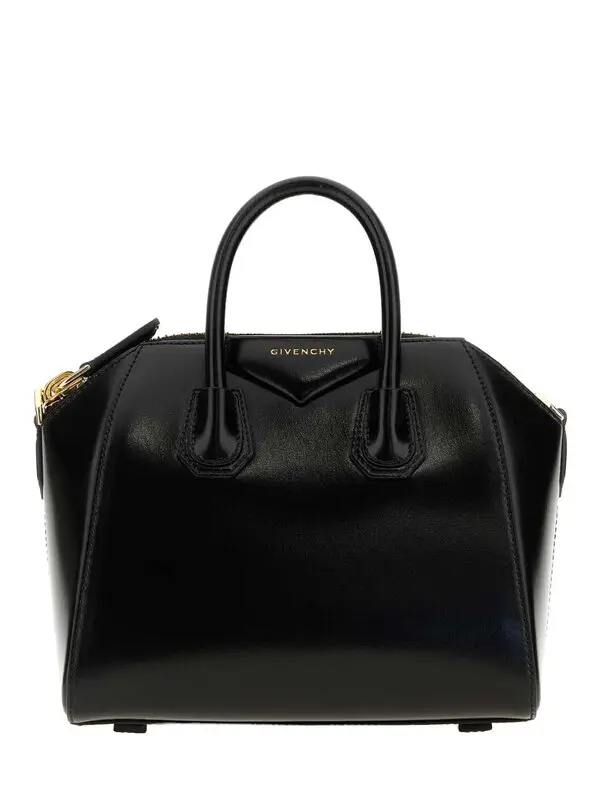Givenchy Leather Mini Antigona Handbag - Black