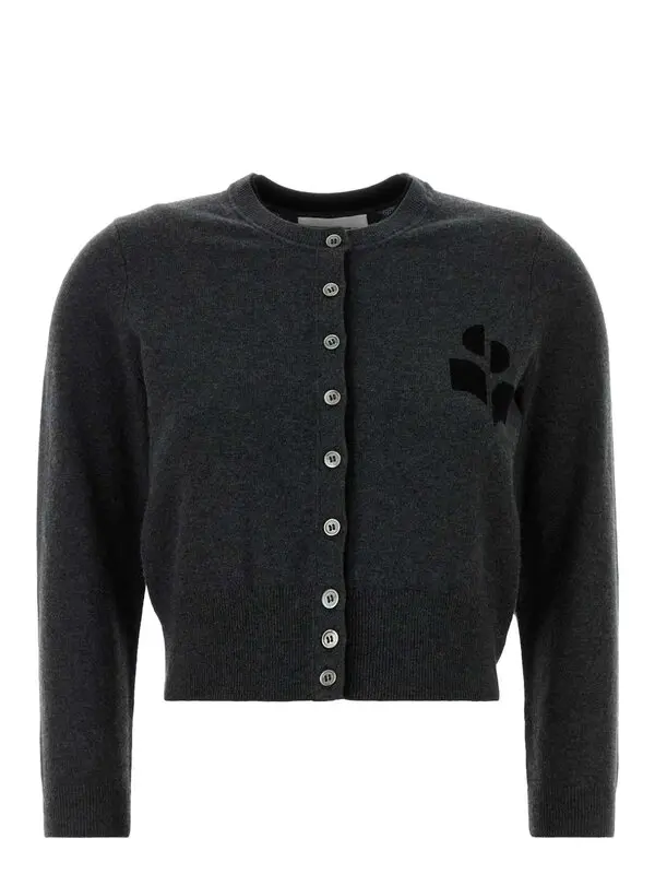 Isabel Marant Étoile Cotton Blend Lona Cardigan - Gray