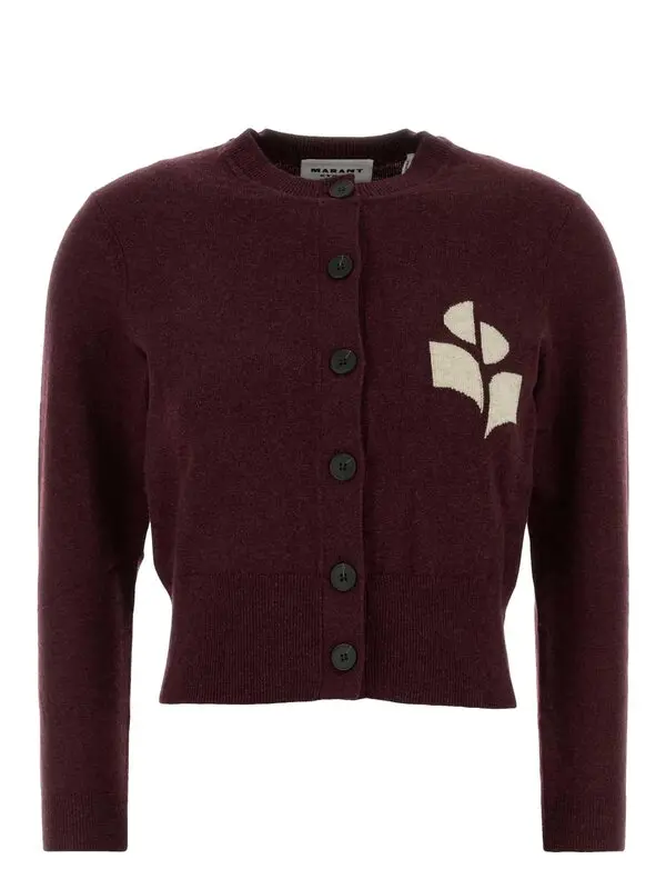 Isabel Marant Étoile Newton Cotton Blend Cardigan - Purple