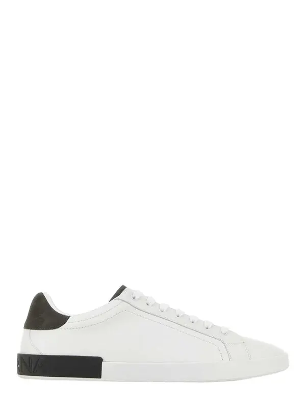 Dolce & Gabbana Leather Portofino Sneakers - White