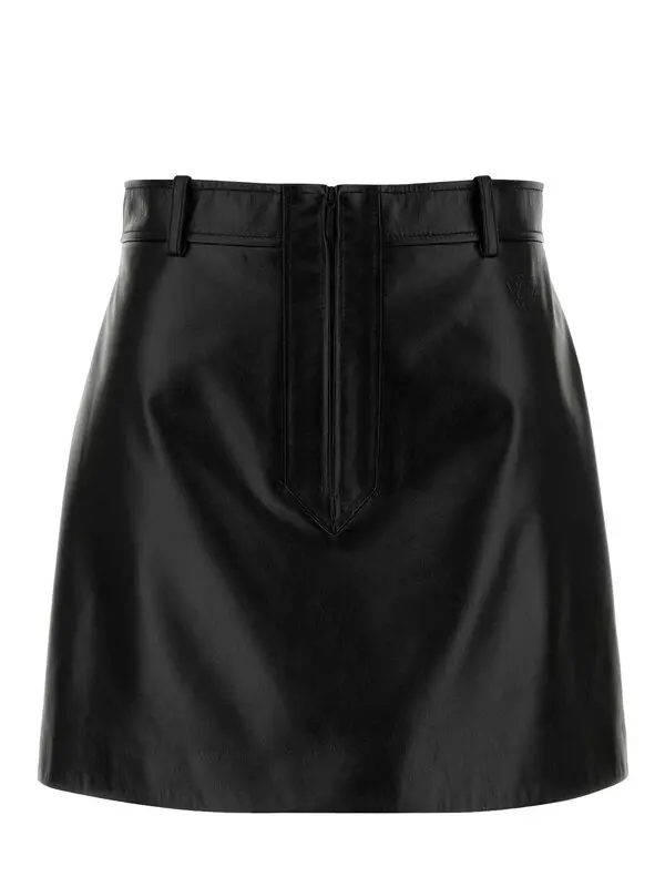 Gucci Leather Mini Skirt - Black