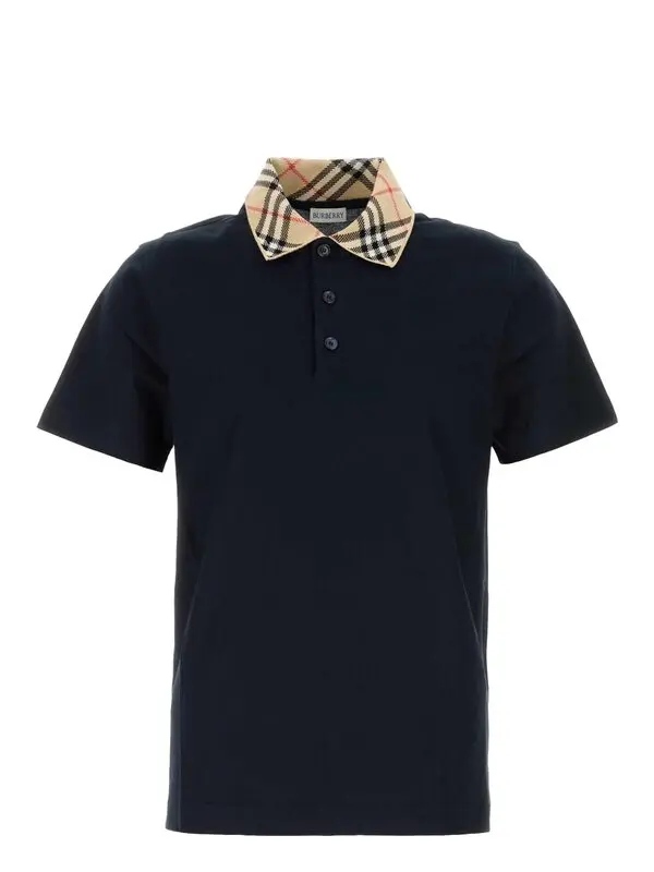 Burberry Slate Piquet Polo Shirt - Black