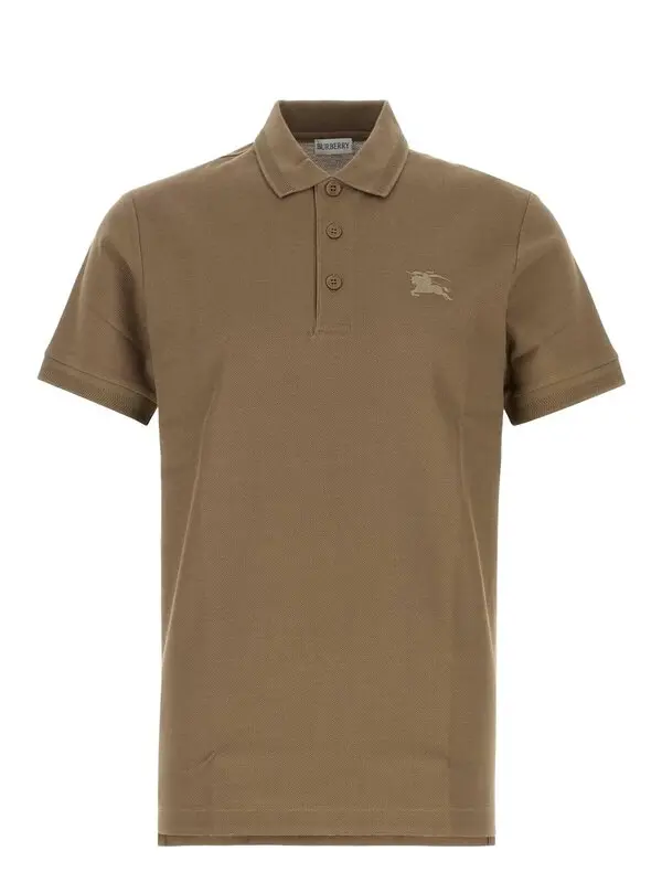 Burberry Mud Piquet Polo Shirt - Brown