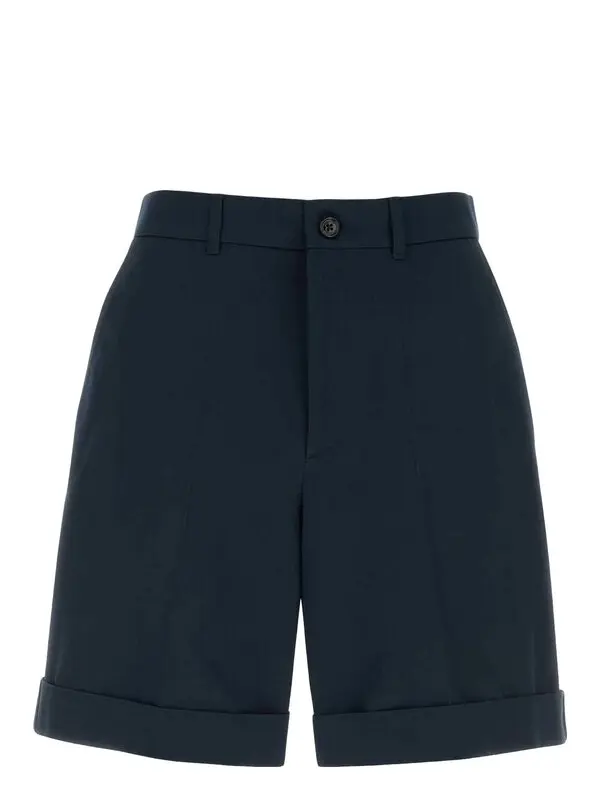 Valentino Garavani Cotton Bermuda Shorts - Blue