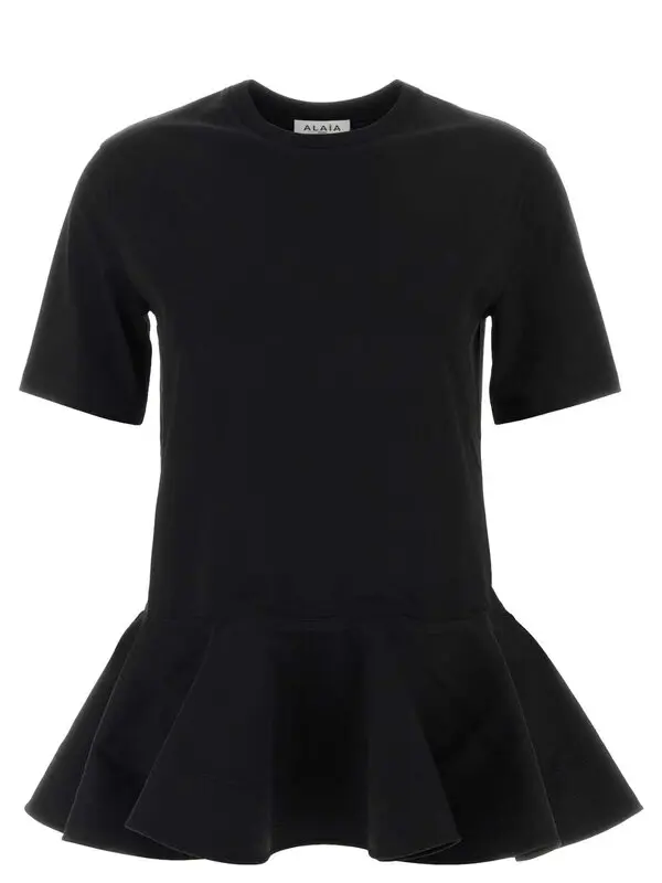 Alaïa Cotton T-shirt - Black