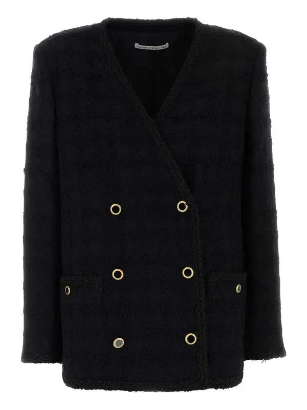 Alessandra Rich Boucle Blazer - Multicolor