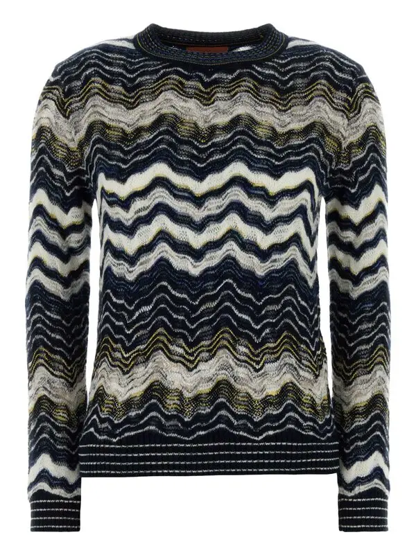 Missoni Embroidered Stretch Wool Blend Sweater - Multicolor