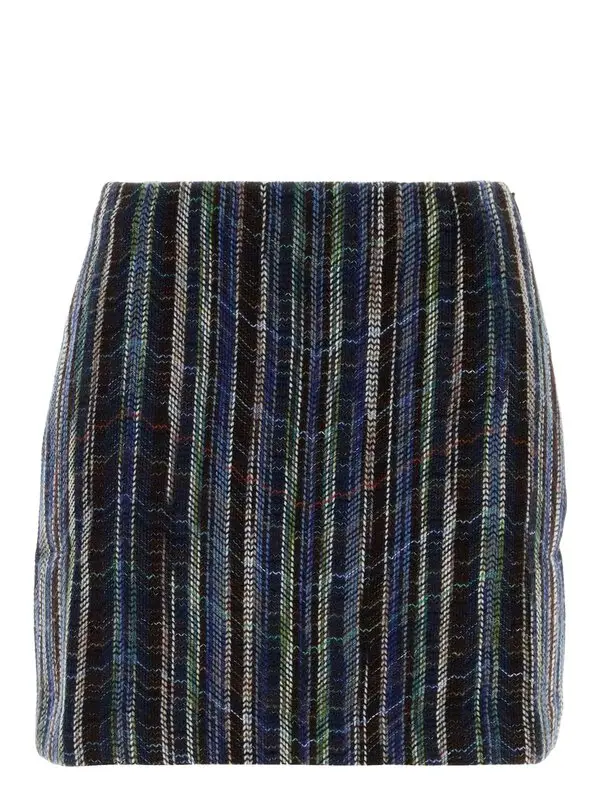 Missoni Embroidered Wool Blend Mini Skirt - Multicolor