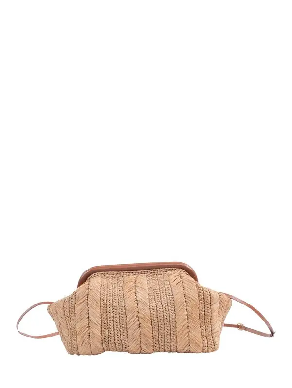 ZANATANY CONCEPTS Neutrals Manja Large Clutch Bag - Beige