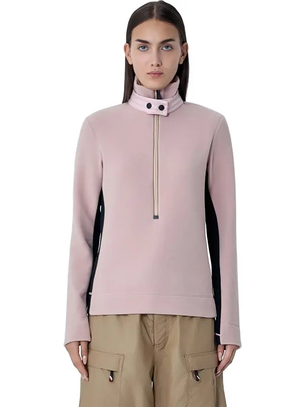 Moncler Contrast Panel Sweatshirt - Pink