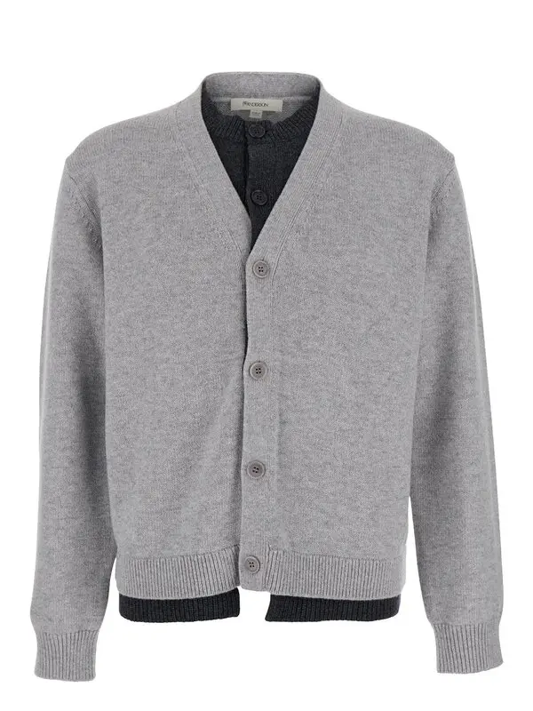 JW Anderson V-neck Cardigan - Gray