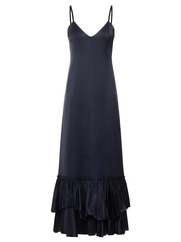 JIL SANDER Silk Blend Dress - Black