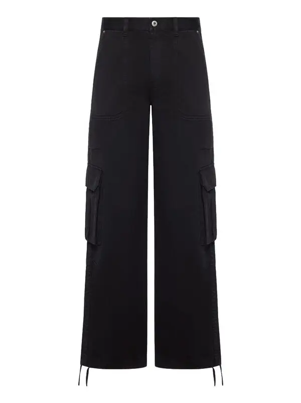 Loewe Cotton Cargo Pants - Black