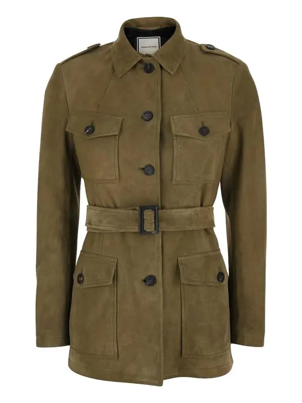 Tagliatore Leather Single-breasted Jacket - Multicolor