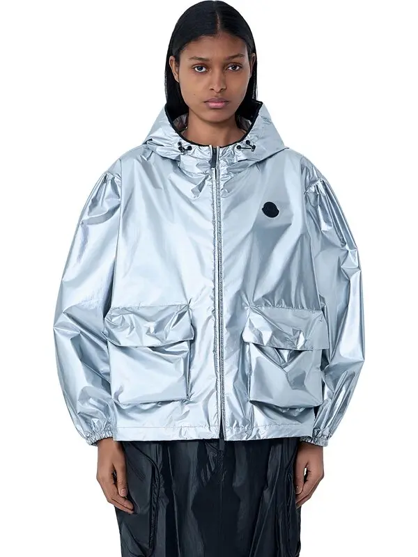 Moncler Ylang Bomber Jacket - Silver