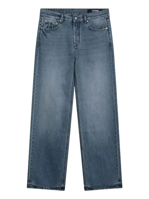 Jacquemus Straight-leg Jeans In De-nã®mes Denim - Blue