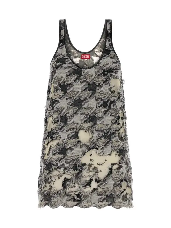 DIESEL® Cotton Blend Mini Dress - Multicolor