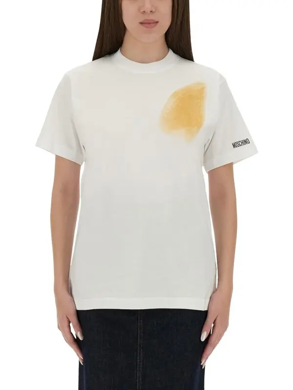 Moschino T-shirt Too Much Irony - White